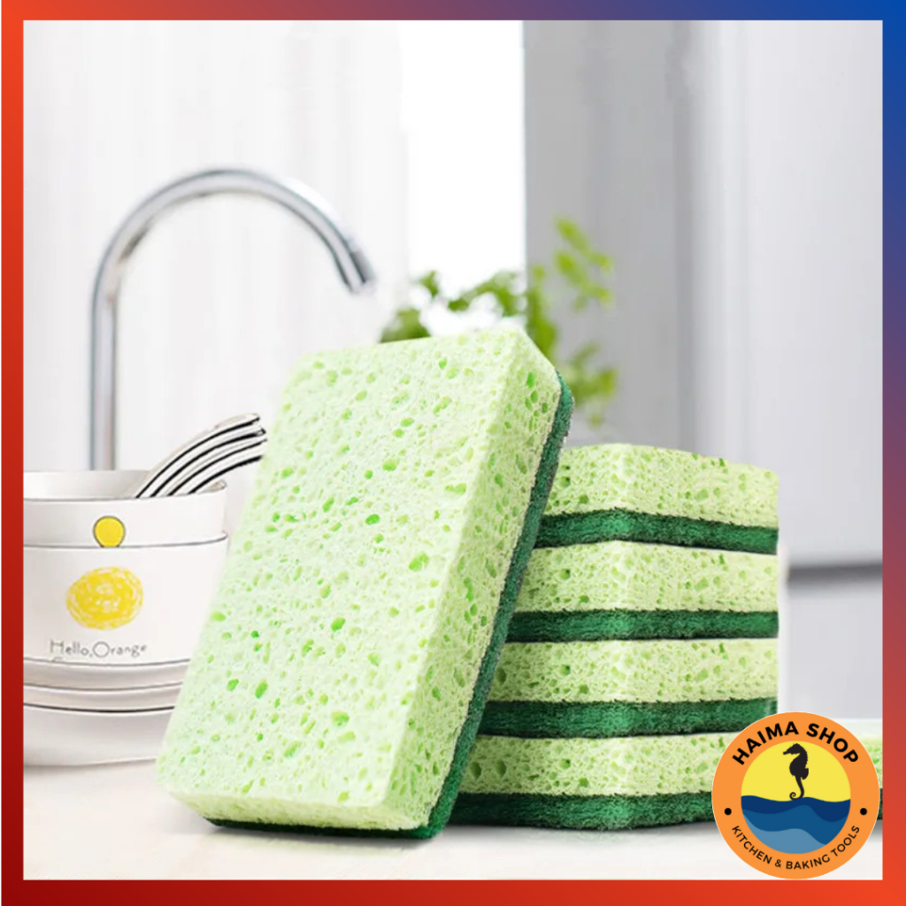 Jual Spon Cuci Piring Cellulose Wood Sponge Spons Awet/Spons Cuci ...