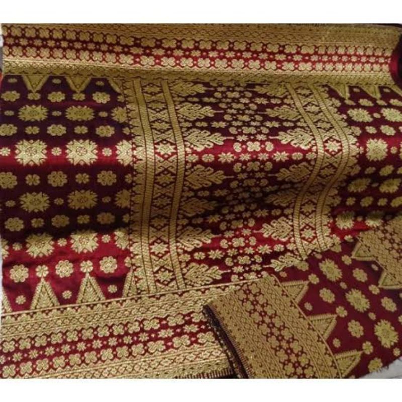 Jual SONGKET CANTIK MANIS SISIK NAGA MARON GOLD / songket palembang ...