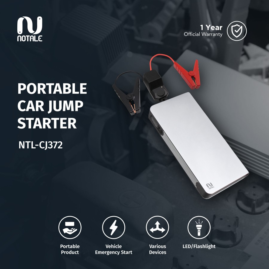 Jual Notale Charger Aki Power Bank 12000mAh Car Jumper Starter | Shopee ...