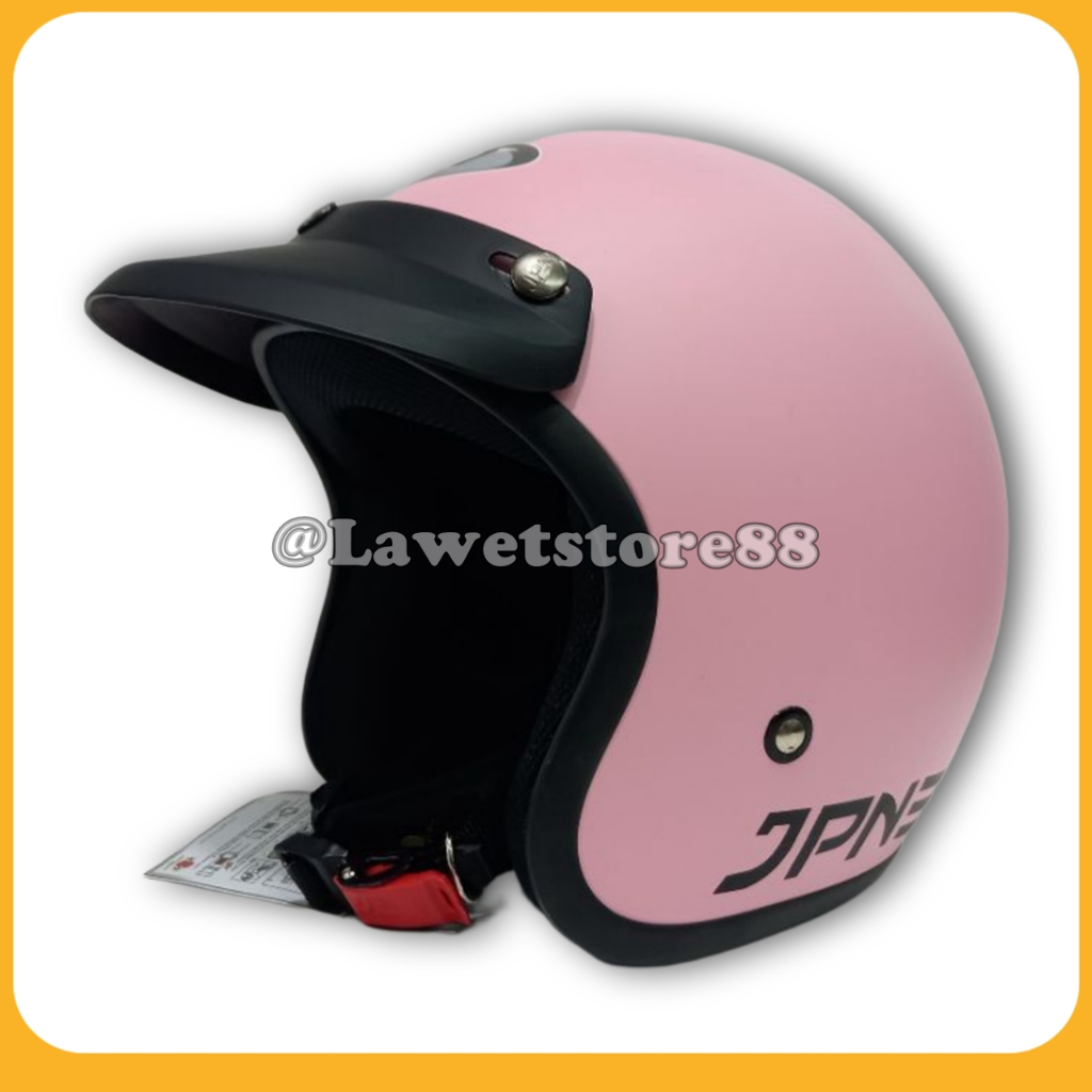 Jual Helm Sepeda Motor Half Face Bogo Jpn Solid Polos Original Warna ...