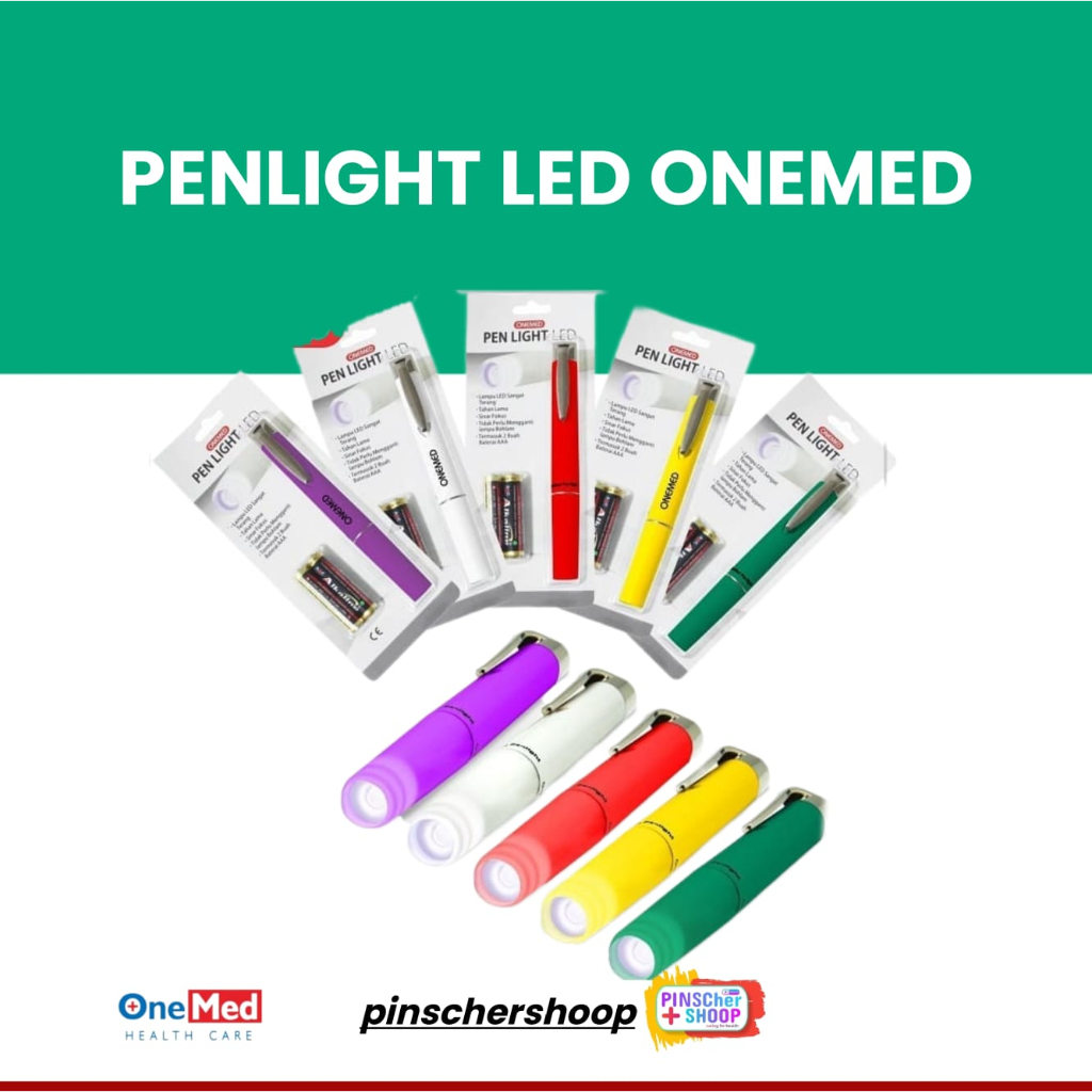 Jual Penlight Onemed LED Include Baterai Bulpen Senter | Shopee Indonesia