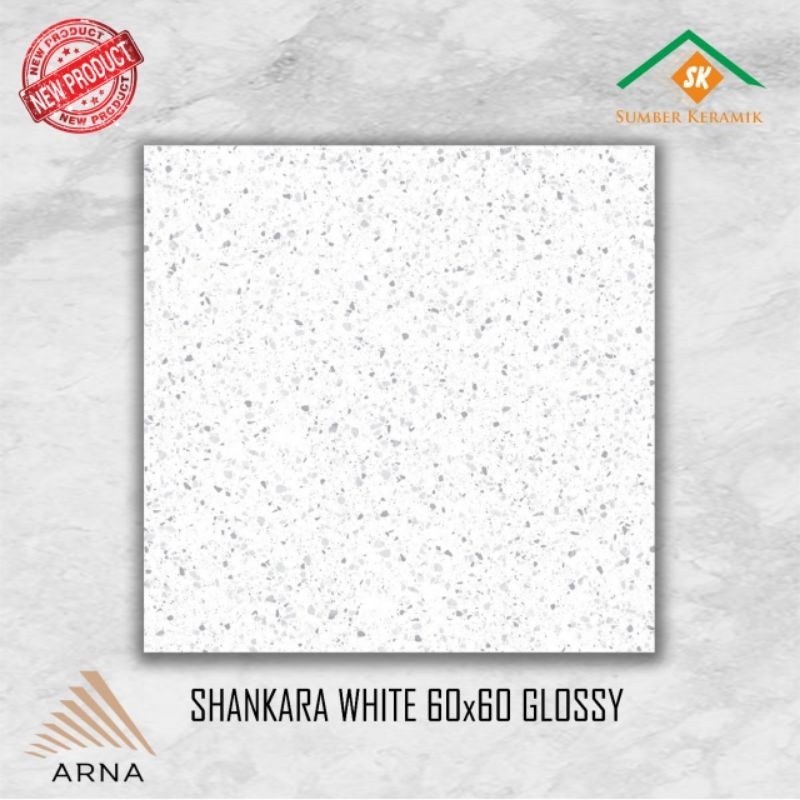 Jual Granite lantai 60x60 Shankara white / Arna / Polished | Shopee Indonesia