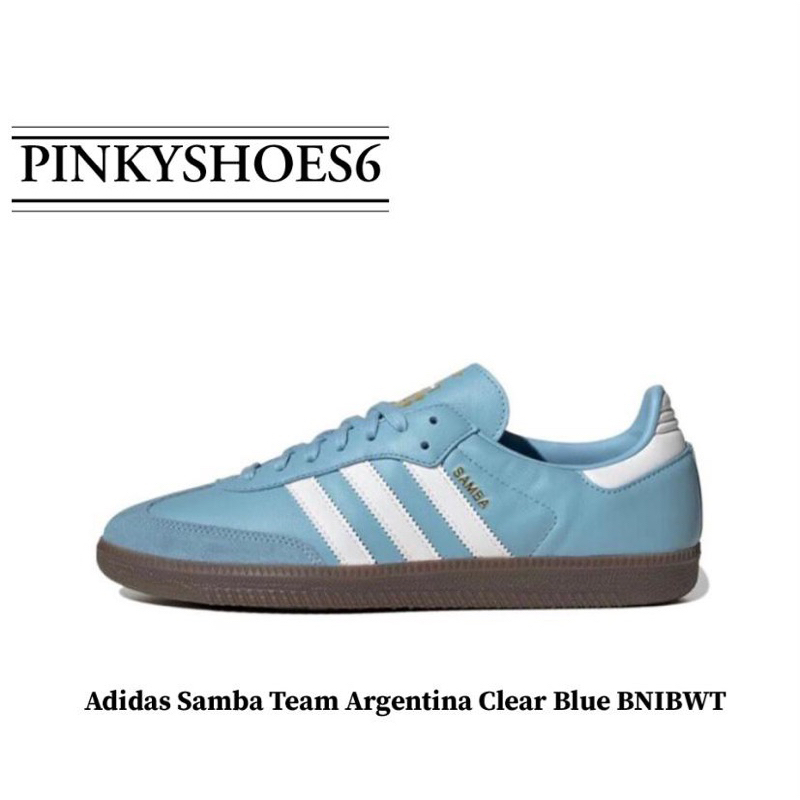 Jual Sepatu Adidas Samba Team Argentina Clear Blue BNIBWT | Shopee ...