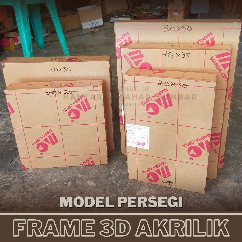 Jual Frame Botaniq persegi panjang Akrilik Aksesoris Mahar Gift ...
