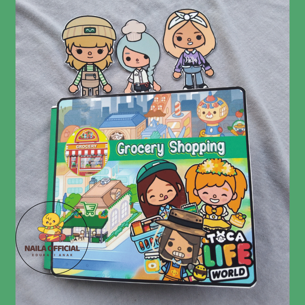 Jual Paper Doll Toca Boca Grocery Shopping Mall Mainan Edukasi Anak ...