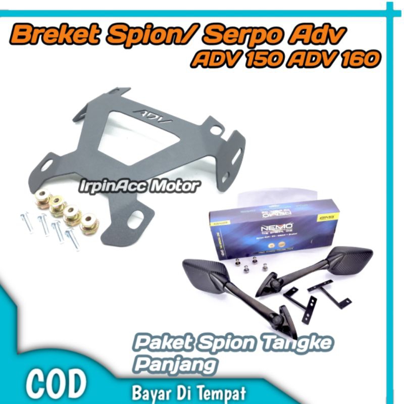 Jual Bracket Spion ADV 150 160 Breket Spion Honda Adv Spion R25 Spion ...