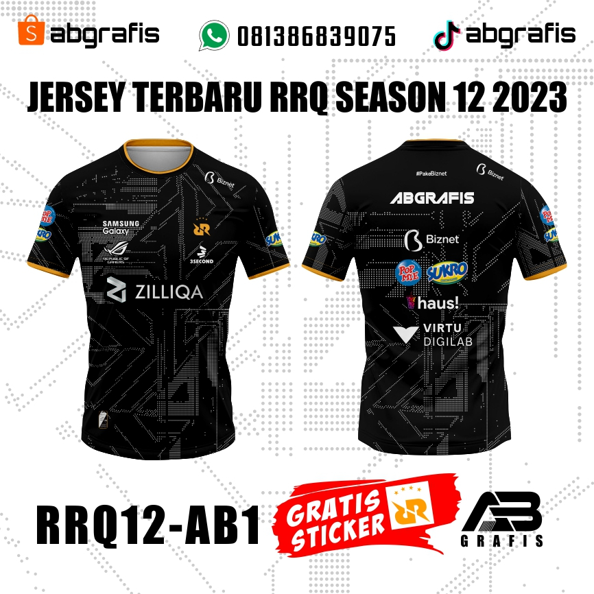 Jual JERSEY BAJU RRQ NEW 2023 MPL SEASON 12 FREE NICKNAME (Gratis ...