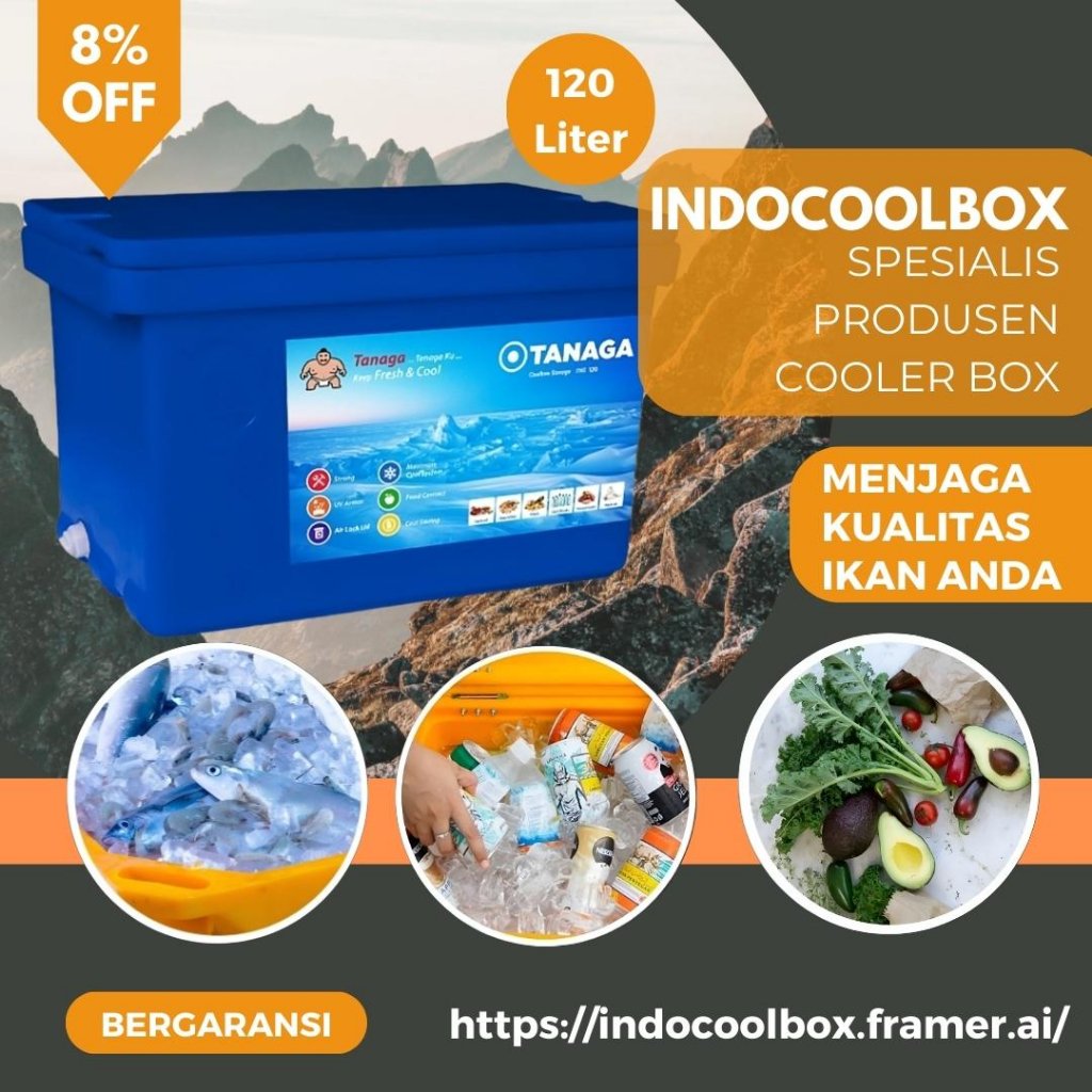 Jual Cooler Box Tanaga 120 Liter Termos Es Kotak Tempat Es Batu Daging ...
