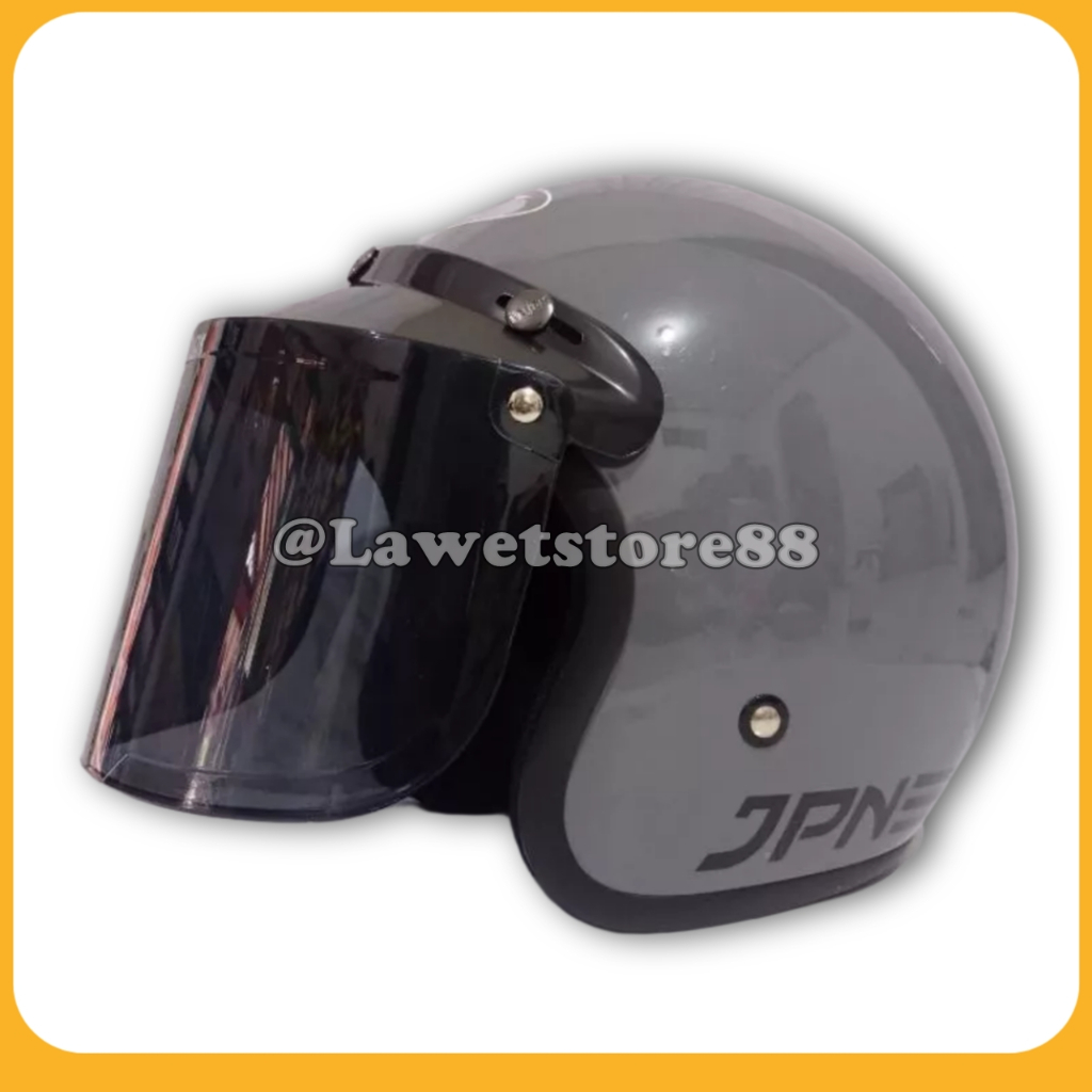 Jual Helm Sepeda Motor Half Face Bogo Jpn Solid Polos Original Warna ...