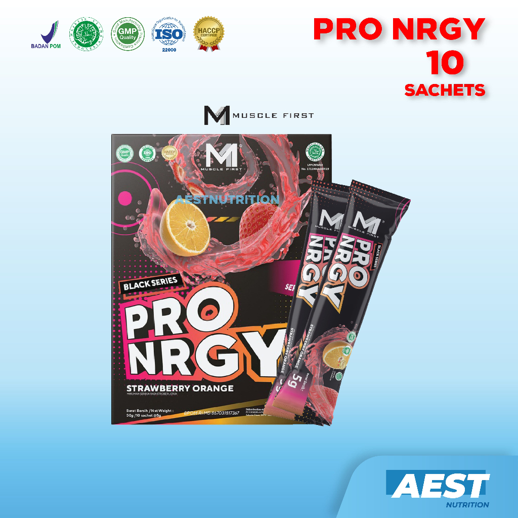 Jual Muscle First M1 Pro Nrgy Pre Workout PWO Kemasan Box Isi 10 Sachet ...