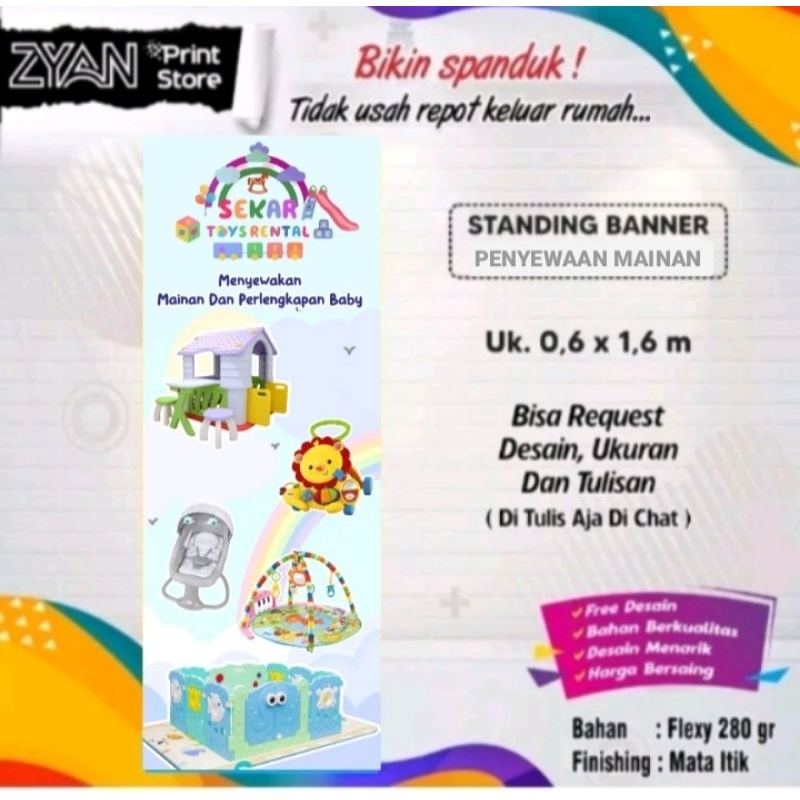 Jual SPANDUK BANNER PENYEWAAN MAINAN | Shopee Indonesia