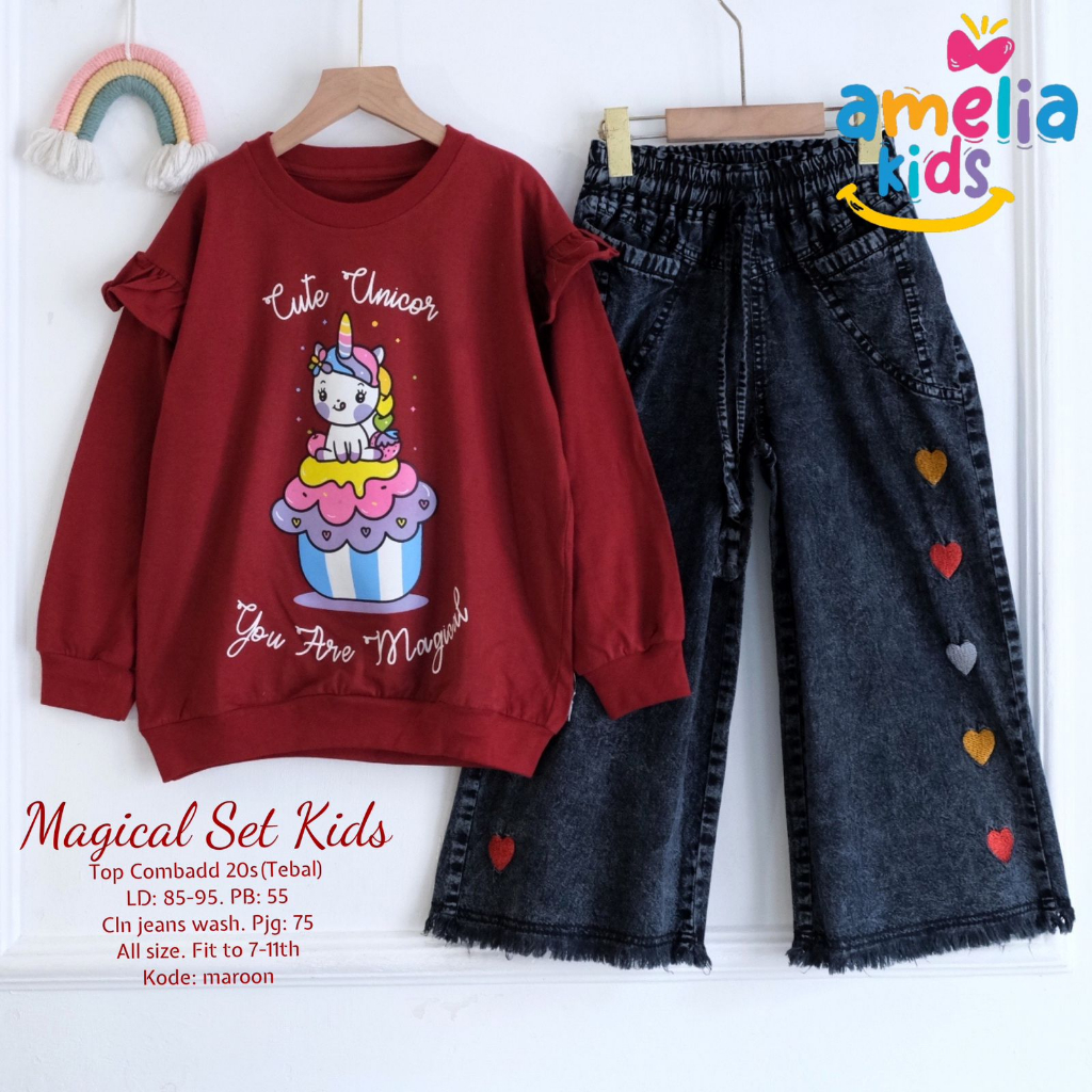 Jual MAGICAL SET KIDS ORIGINAL BY AMELIA KIDS SETELAN BAJU ANAK KAOS ...