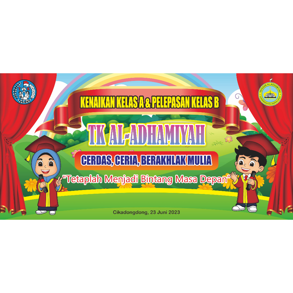 Jual Spanduk Wisuda Kelulusan / Perpisahan & Kenaikan Kelas / Desain ...