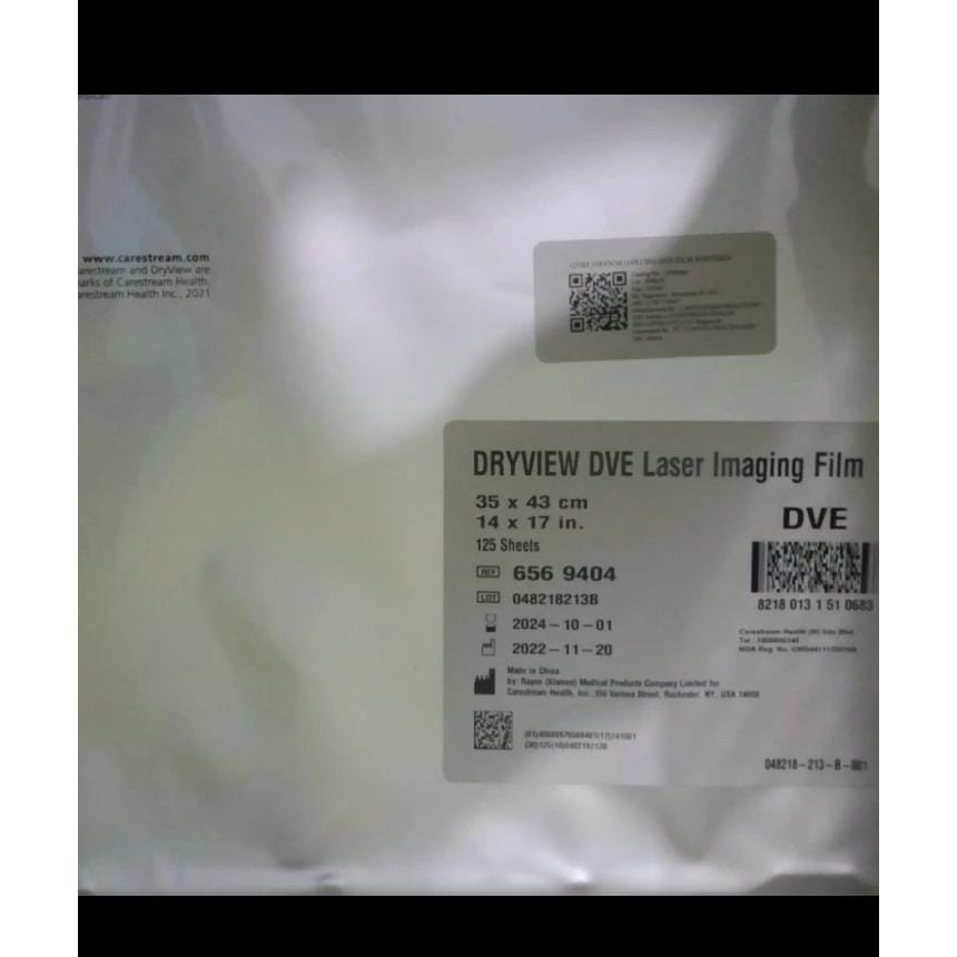 Jual Film Radiologi DVE Carestream 35x43 / 14x17 cm | Shopee Indonesia
