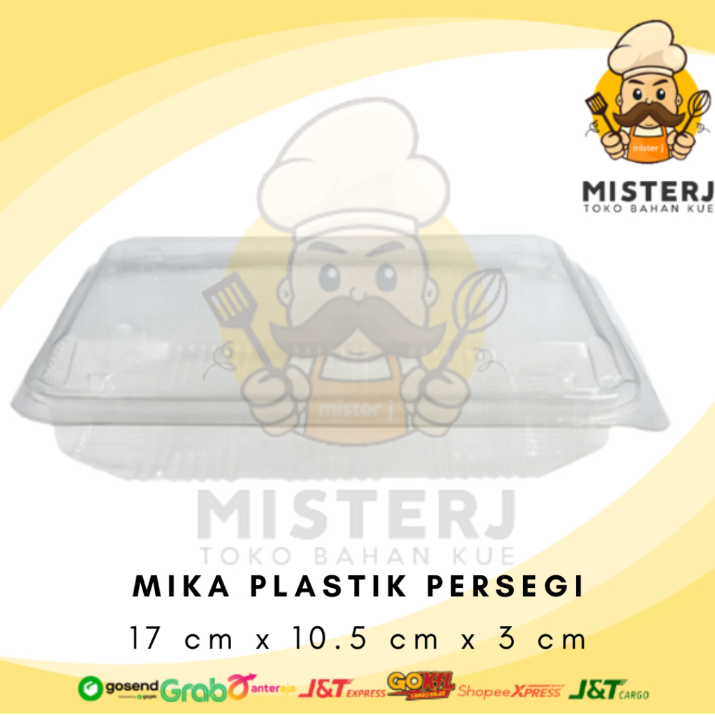 Jual SSC-5 | Mika Plastik Persegi | 1 Pack | 25 Pcs | Mika Plastik Roti ...
