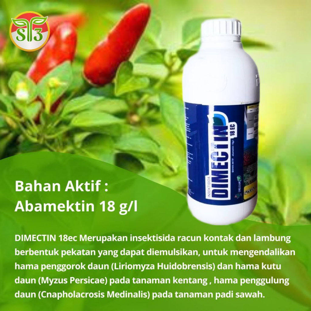 Jual Insektisida Abamektin | DIMECTIN 18 EC 1 LITER | Toko Obat ...