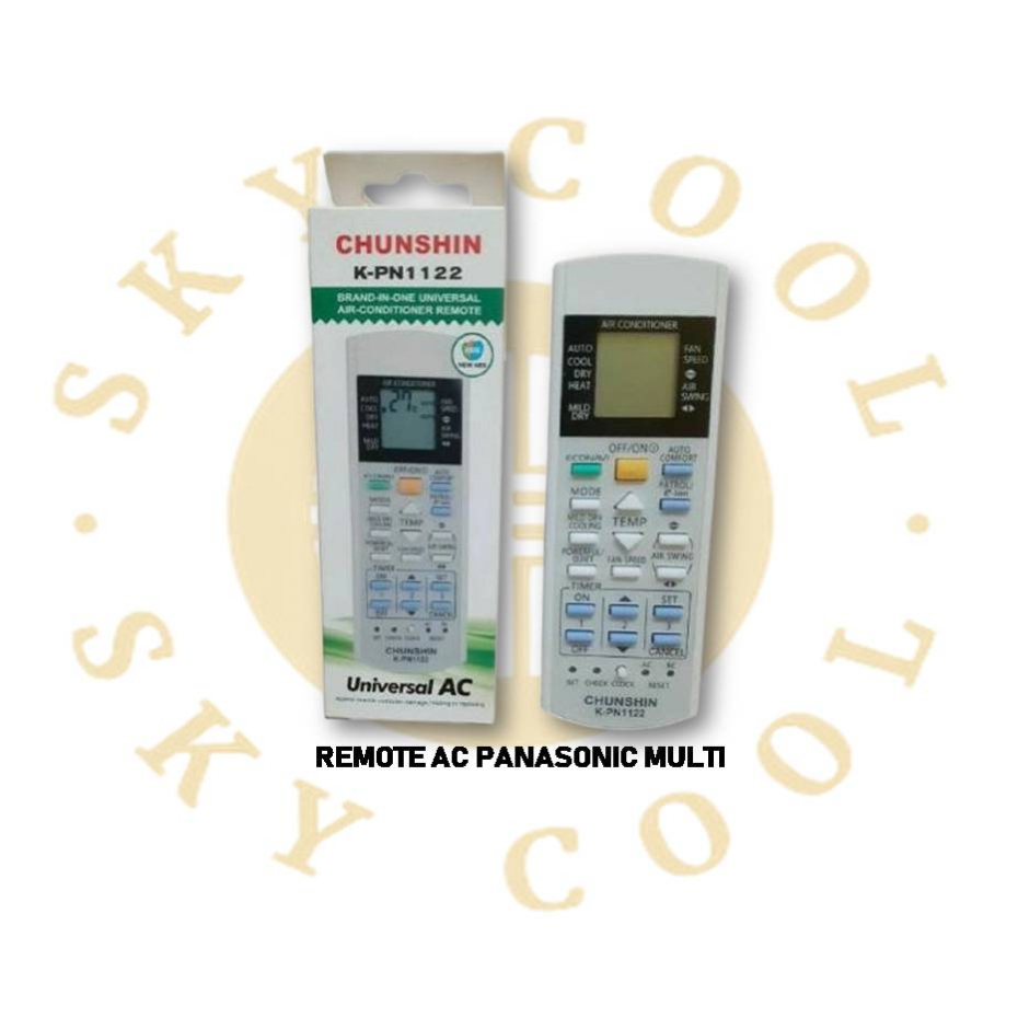 Jual REMOTE AC PANASONIC MULTI (COCOK UNTUK SEMUA AC PANASONIC) | Shopee Indonesia
