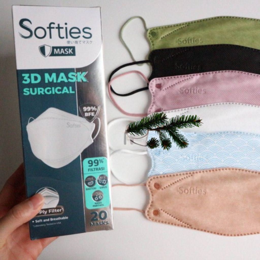 Jual Masker Softies Surgical 3D Mask KF94 Isi 20 | Shopee Indonesia