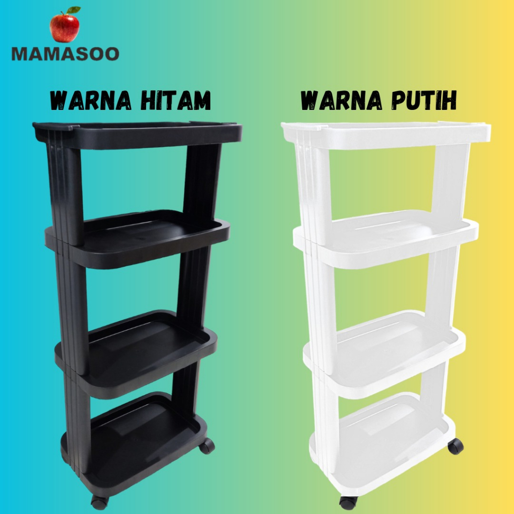 Jual MAMASOO Rak Troli Saji JUMBO / Rak Penyimpanan Serbaguna 3 & 4 ...