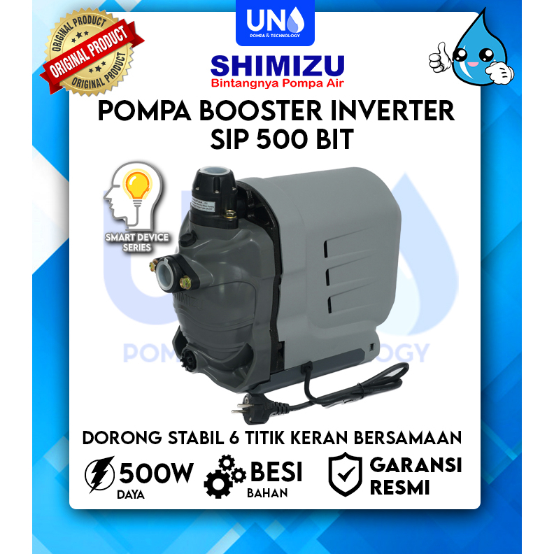 Jual Shimizu Pompa Pendorong Booster Pump Smart Inverter SIP-500 BIT ...