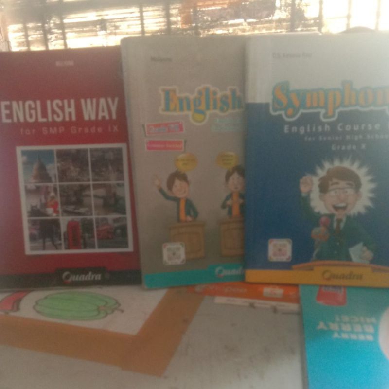 Jual buku bahasa inggris ( english way),untuk SMP kelas 7,8,9 penerbit Quadra | Shopee Indonesia