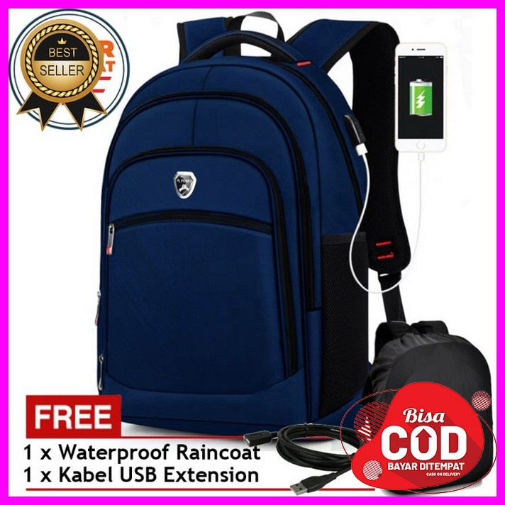Jual Ransel Sekolah Cowok Palo Alto Berkualitas Backpack Pria Outdoor ...