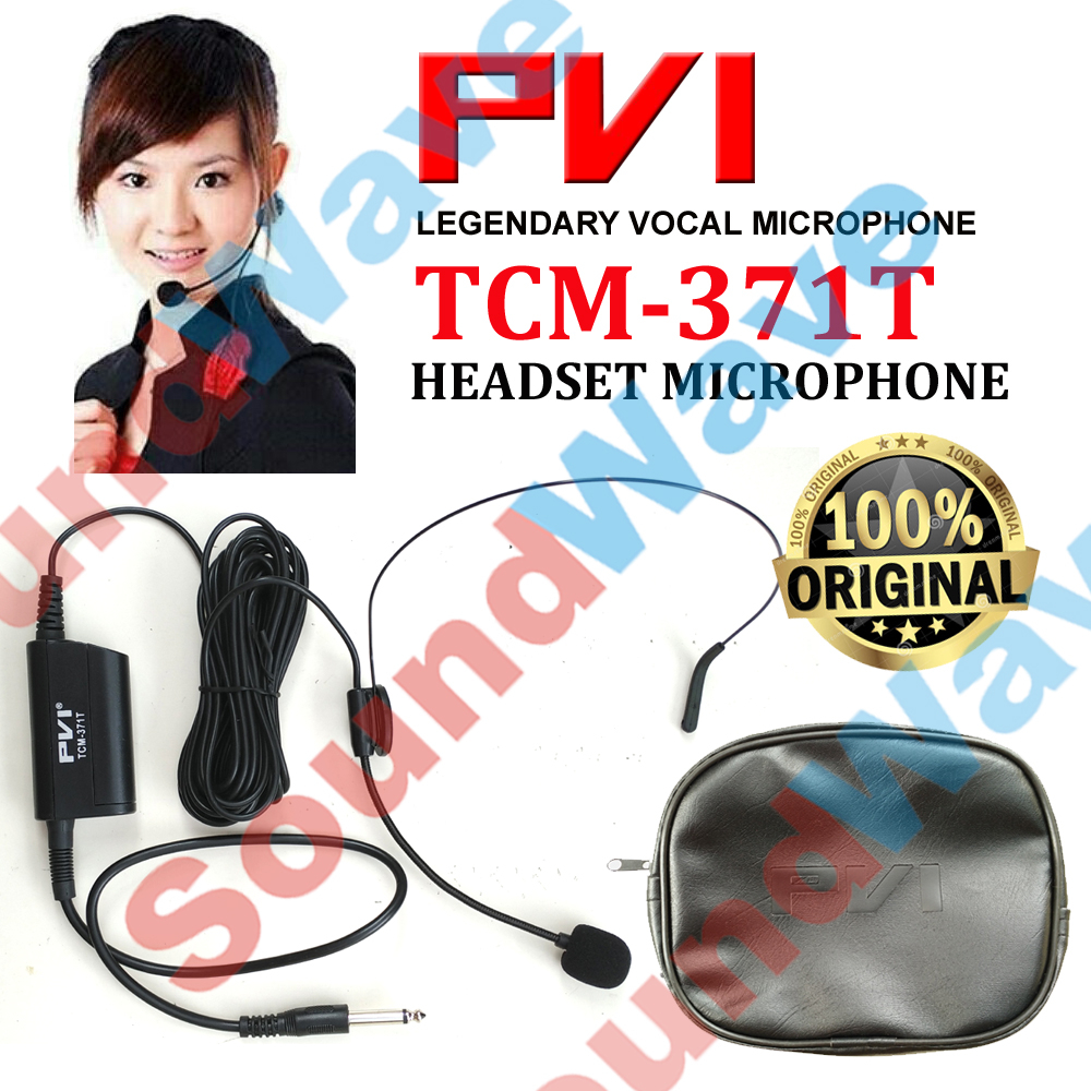 Jual ORIGINAL PVI TCM 371T MIC CONDENSER HEATSET | MIK CONDENSOR BANDO ...