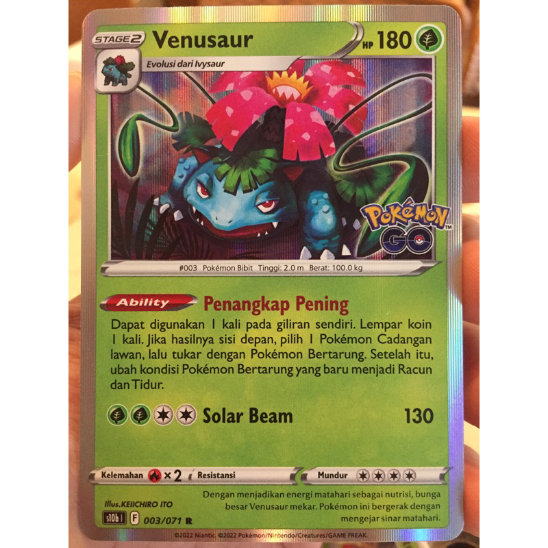 Jual KARTU POKEMON DAUN VENUSAUR DKK INDONESIA FOIL | Shopee Indonesia