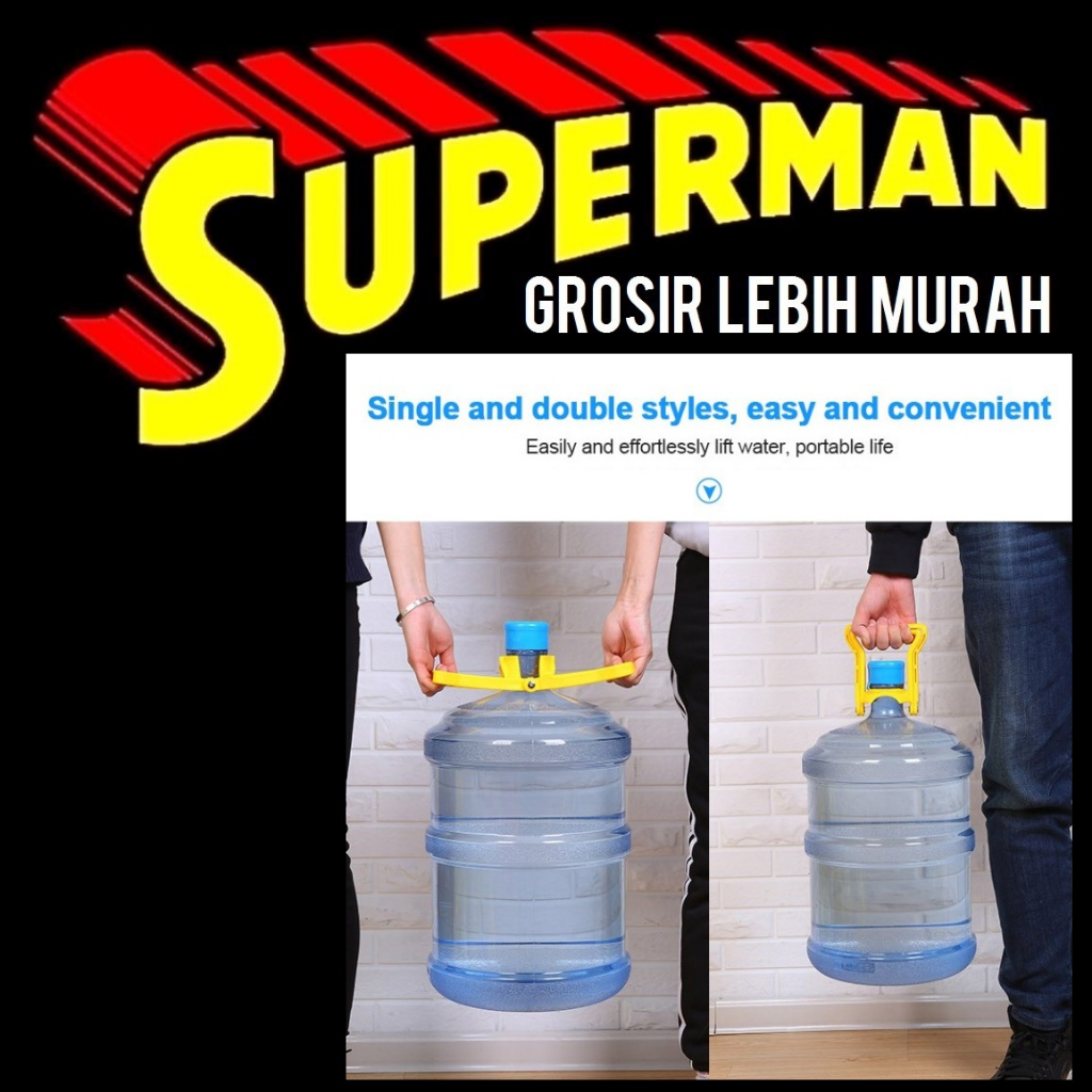 Jual (15B) ALAT ANGKAT GALON DOBEL TEBAL alat bantu double handle grip ...