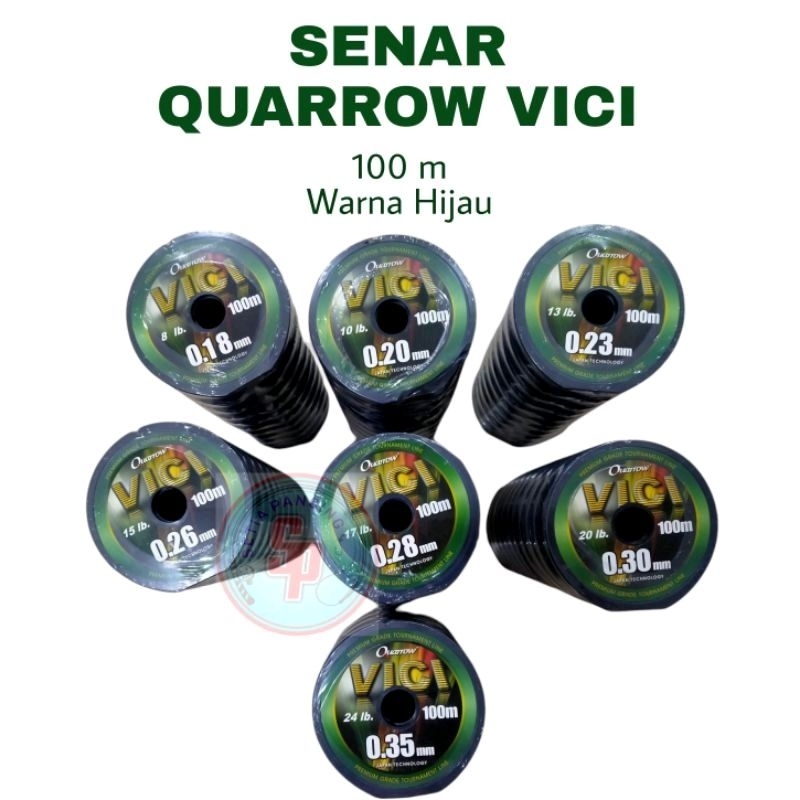 Jual SENAR QUARROW VICI 100MTR ( 1 KOTAK ISI 10 ROLL ) | Shopee Indonesia