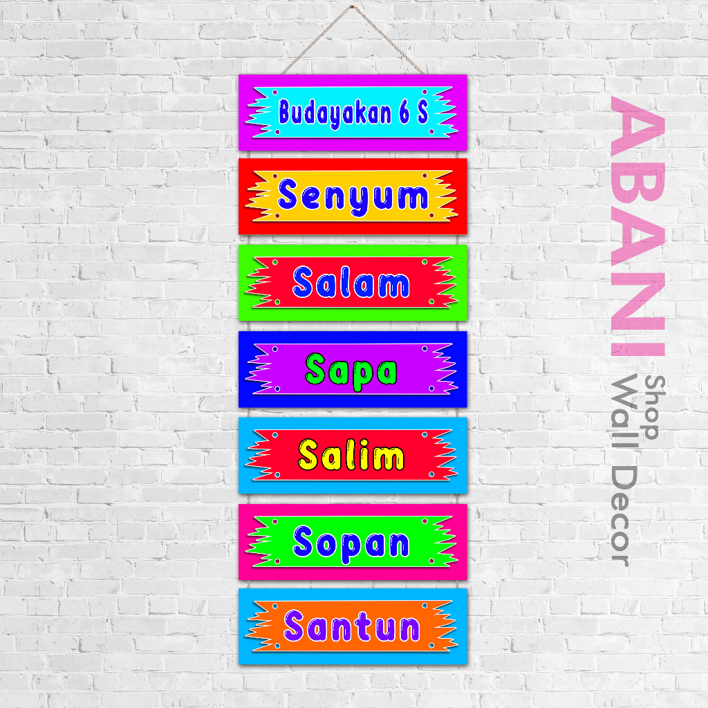 Jual Poster Edukasi Hiasan Dinding Kelas TK SD SMP Dekorasi Dinding Kelas Rukun Islam Rukun Iman ...