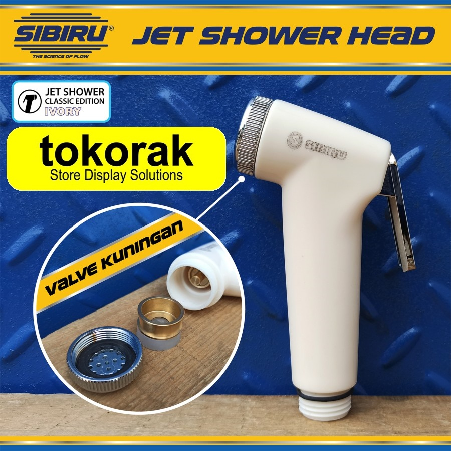 Jual KEPALA JET SHOWER PUTIH SIBIRU - JET WASHER PVC - SEMPROTAN TOILET ...