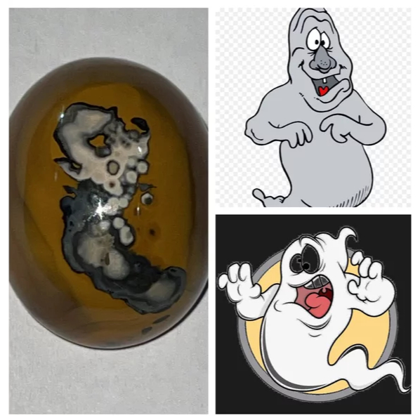 Jual Batu akik gambar JIN teman hantu casper langka dan unik hanya satu ...