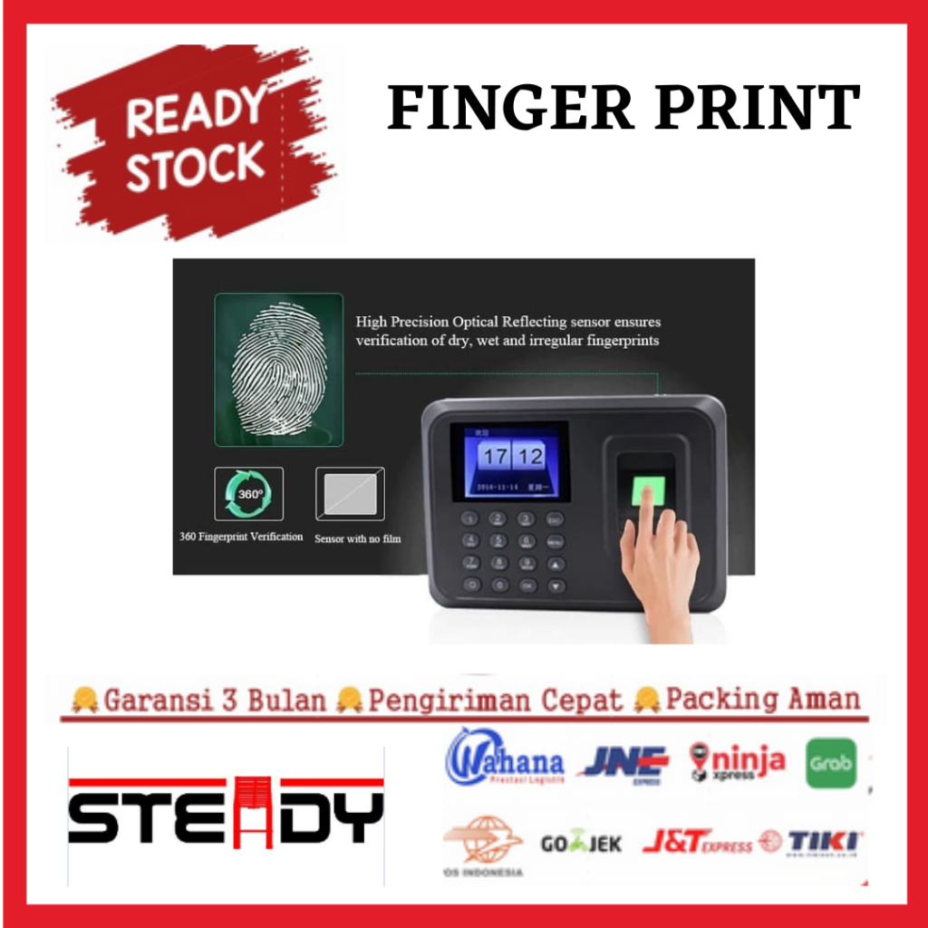 Jual FINGER PRINT MESIN ABSENSI A3 FINGERPRINT SIDIK JARI MESIN ABSEN | Shopee Indonesia
