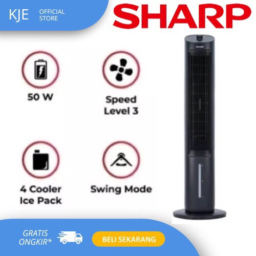 Jual SHARP Air Cooler 4 Liter PJ-R34TY-B / 4L PJR 34 TY PJR34TY 50 Watt ...