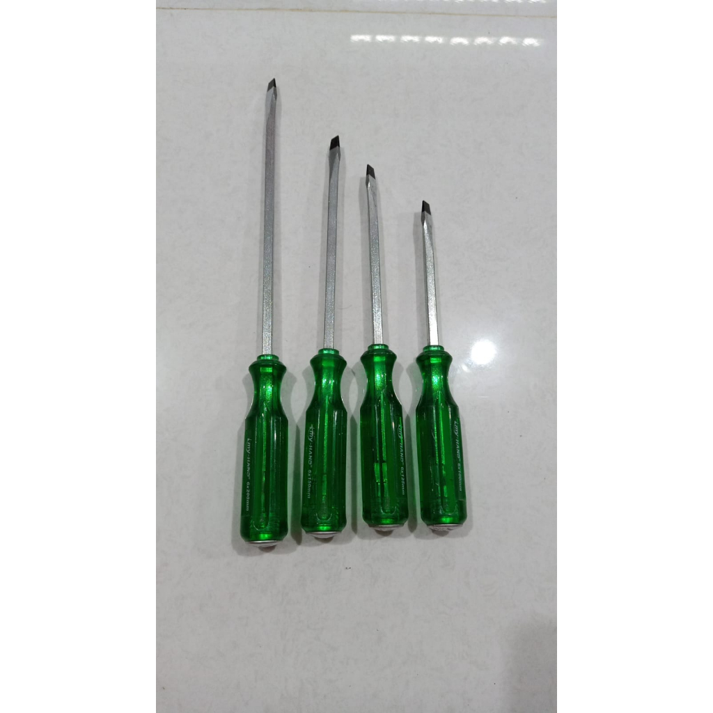 Jual Obeng tembus hijau (-) merek my hand / obeng ketok / pcs | Shopee ...