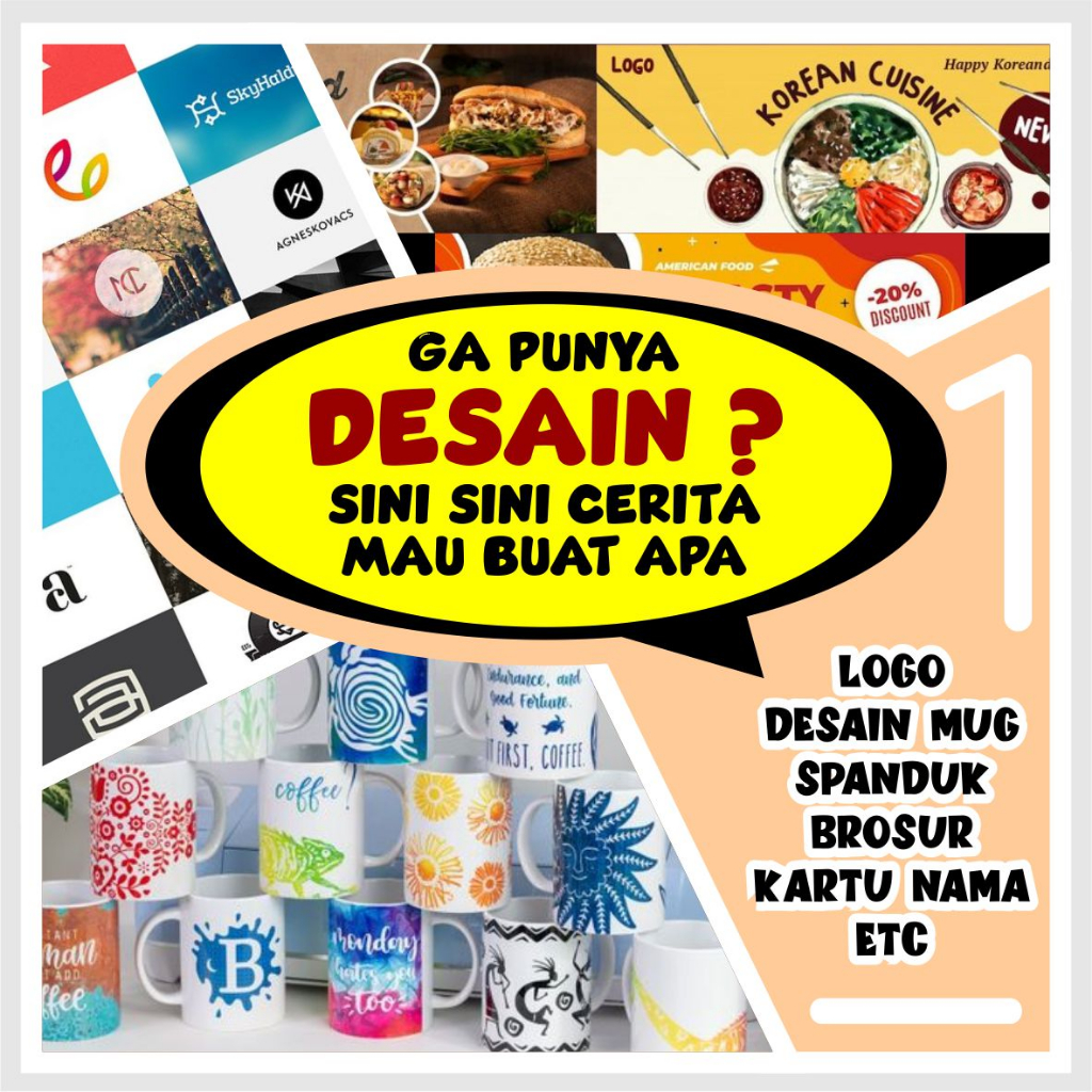 Jual JASA DESAIN GRAFIS, DESAIN LOGO, BANNER, SPANDUK, BROSUR, MUG, DLL ...