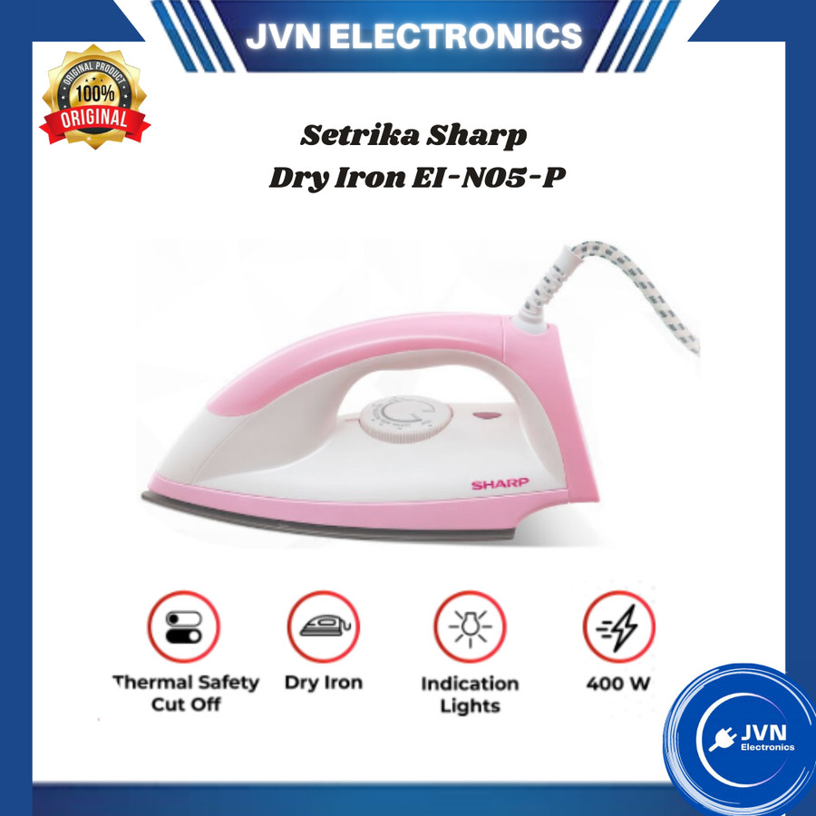 Jual Setrika Sharp Dry Iron EI-N05-P | Shopee Indonesia