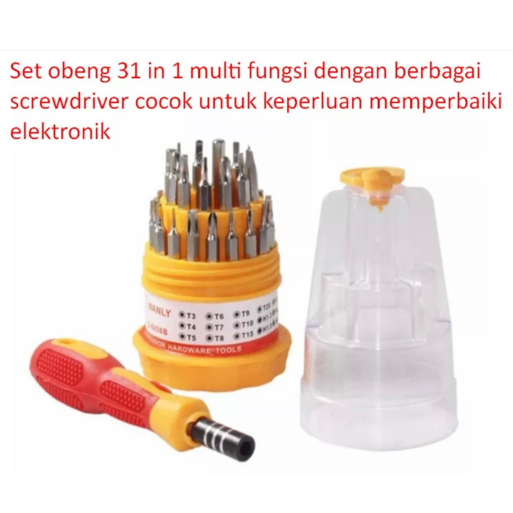 Jual AS Obeng Magnetic Set 31 In 1 Multifungsi | Shopee Indonesia