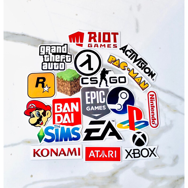 Jual STICKER PACK LOGO GAME Sticker helm kulkas laptop bahan graftac ...