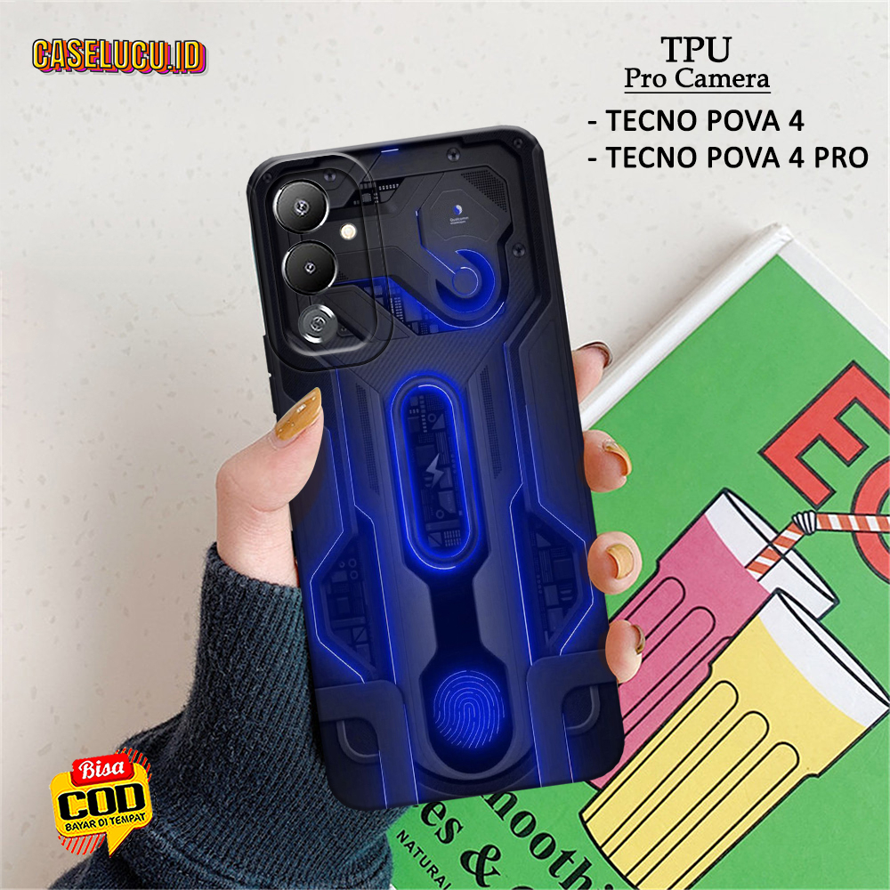 Jual Casing Hp Tecno Pova 4 / 4 Pro Terbaru - Fashion Case Gaming ...