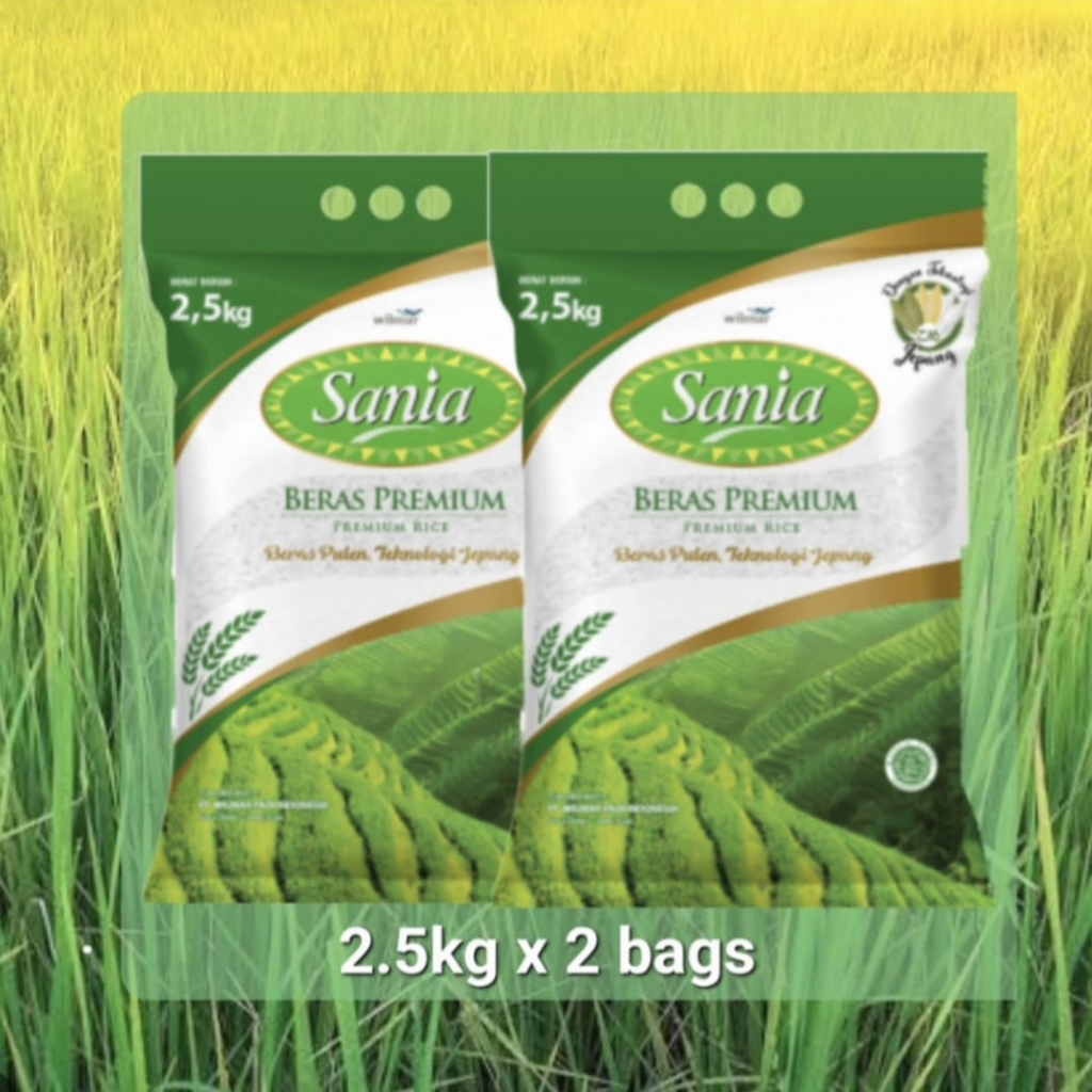 Jual Sania Beras Premium 5kg (2x2.5kg) | Shopee Indonesia