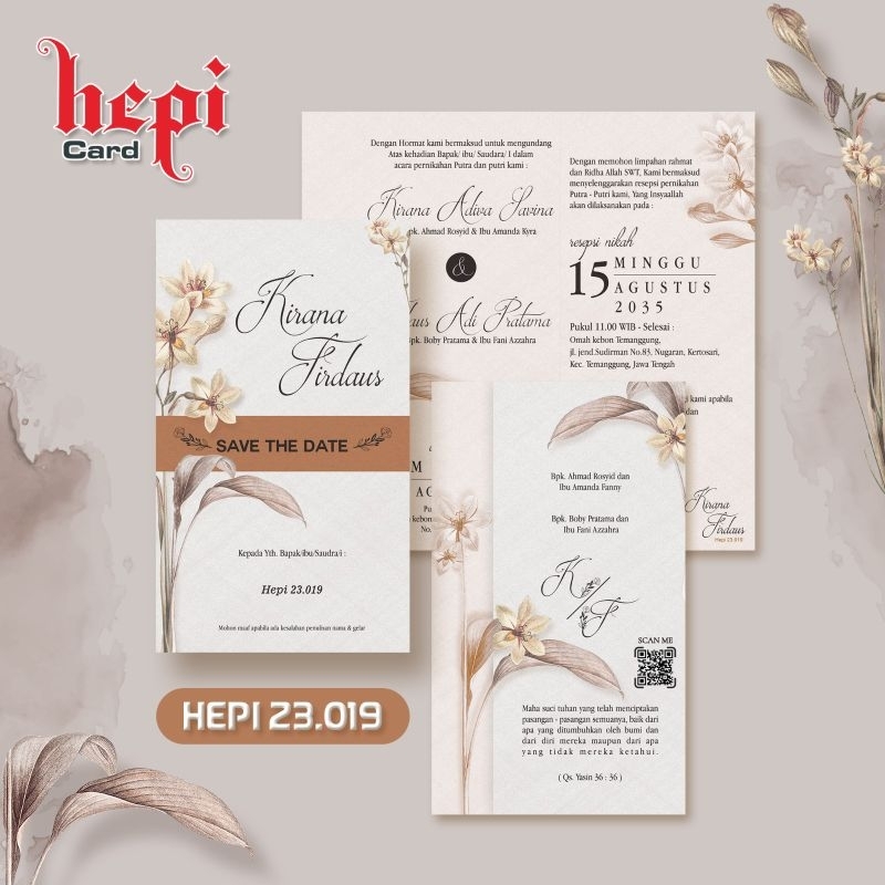 Jual BLANGKO UNDANGAN HEPI 23.019 | Shopee Indonesia