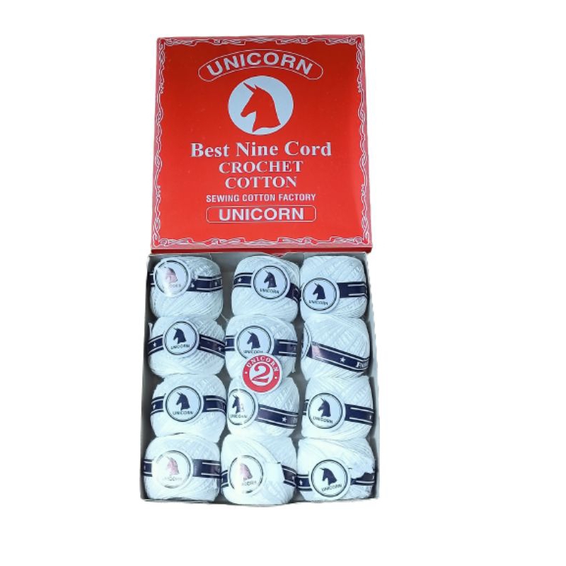 Jual Benang Catton Unicorn No 2 ( Per kotak Isi 12 bj ) | Shopee Indonesia