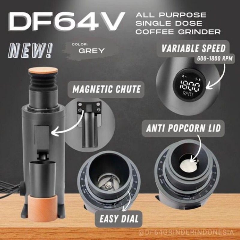 Jual Grinder DF64V 2025 Single Dose Burr 64mm DLC ( Espresso & Brew ...