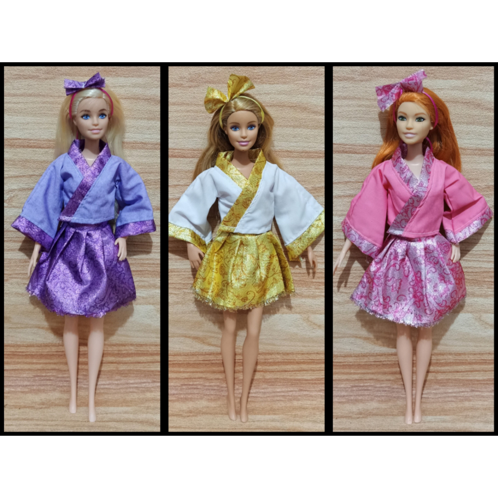 Jual Baju Boneka Modern Hanbok Korea untuk boneka berbi bjd pivotal ...