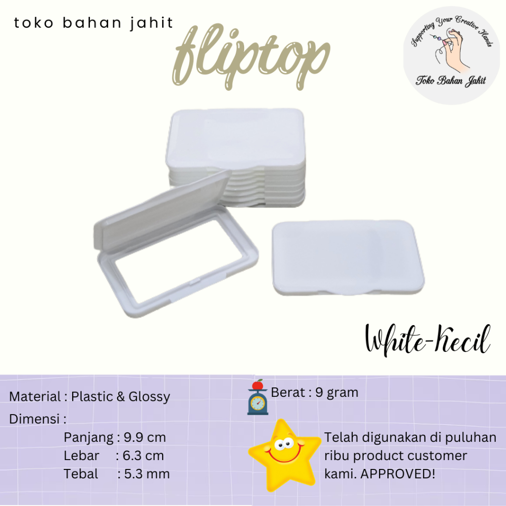 Jual Tutup Tissue Basah Kecil / Fliptop Tissue / Cover Tissue Basah ...