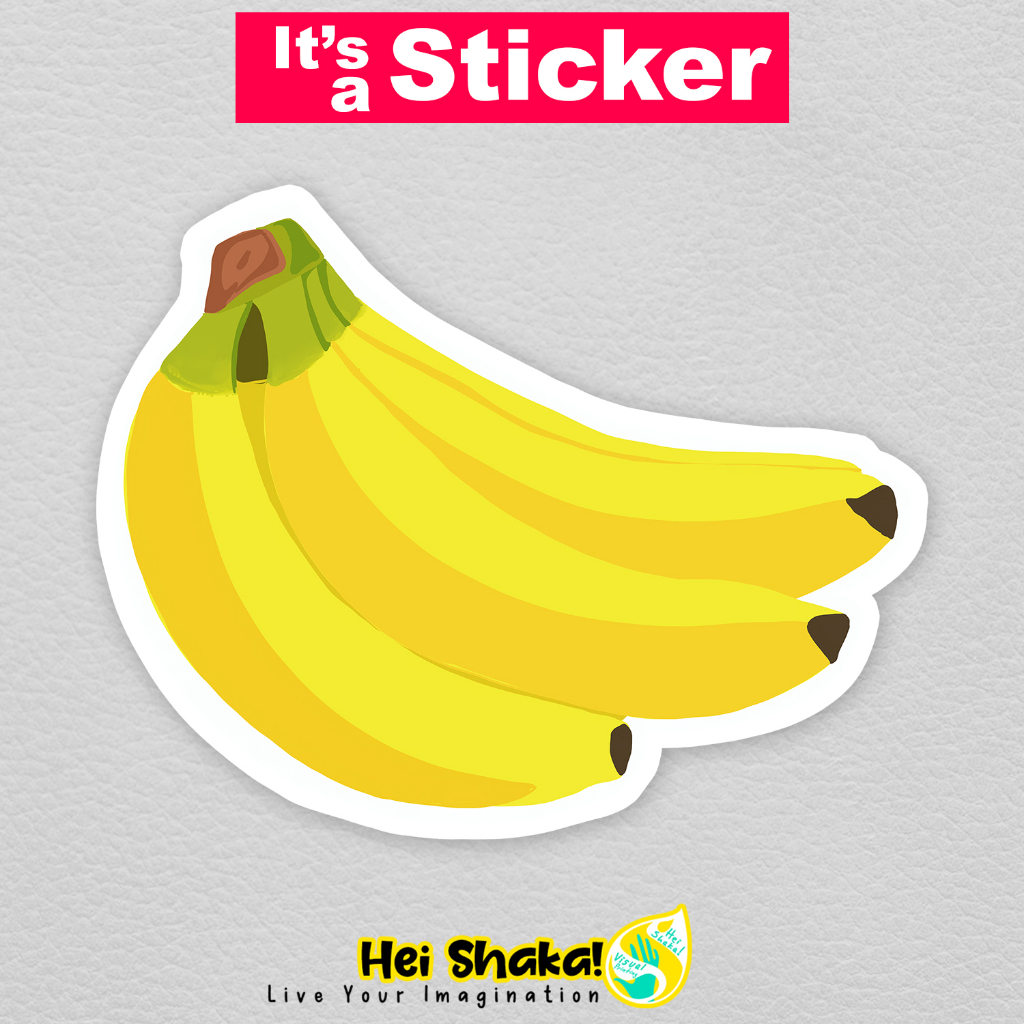 Jual Stiker Pisang Banana Sticker Lucu Buah Buahan Vinyl Anti Air Shopee Indonesia