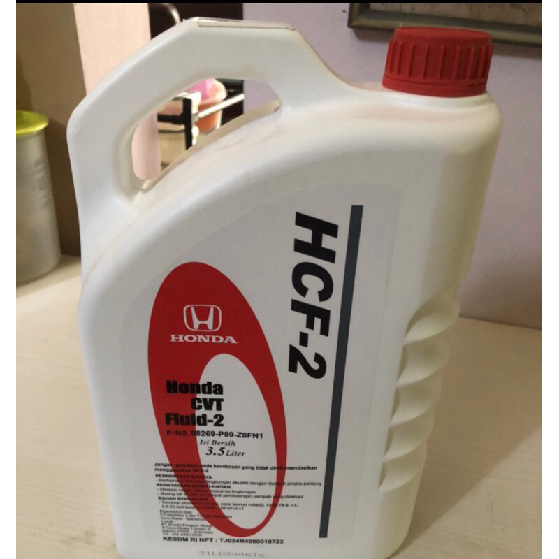 Jual Oli Transmisi Matic Honda HCF-2 galon 3,5Liter (Honda CVT Fluid) | Shopee Indonesia