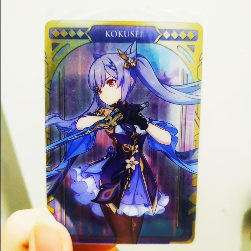 Jual [ORI] Keqing Genshin Impact Metal Card Collection - Kokusei Bandai ...